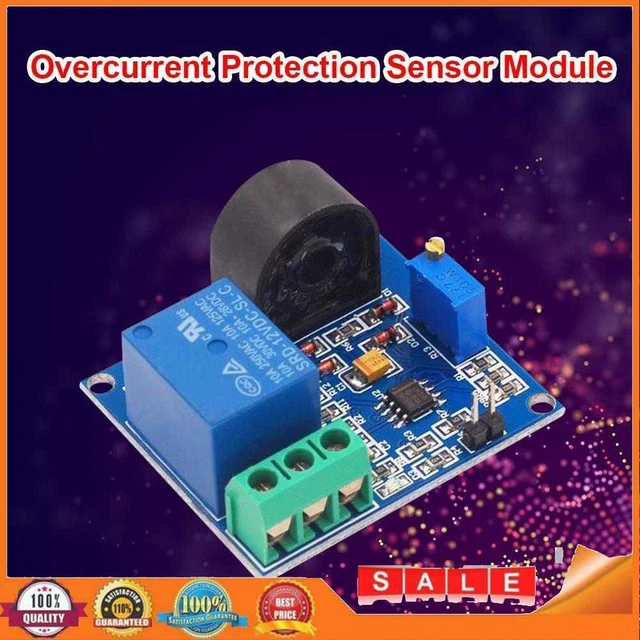 Dc 12v Current Detection Sensor Module 5a Relay Overcurrent Protection