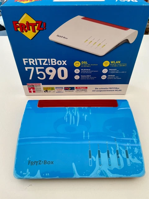 AVM FRITZ!BOX 7590 WLAN Router mit Modem - Weiß EUR 121,00 - PicClick DE