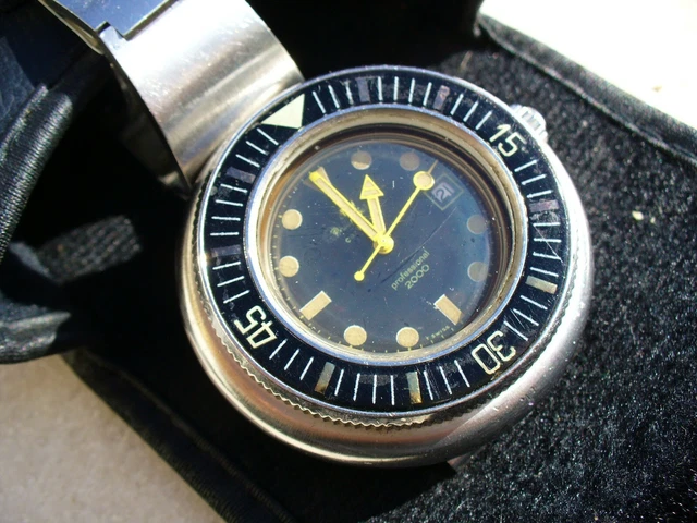 ULTRA RARE VINTAGE DIVER PHILIPH WATCH CARIBBEAN 2000 JUMBO 50MM ...