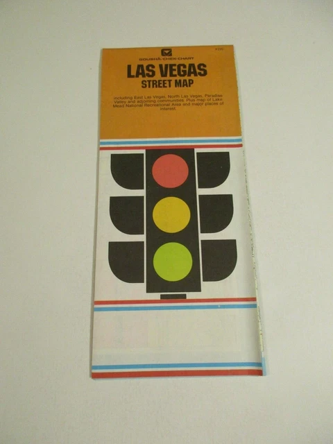 VINTAGE GOUSHA/CHEK-CHART LAS Vegas Street Map~Box C7 £9.89 - PicClick UK