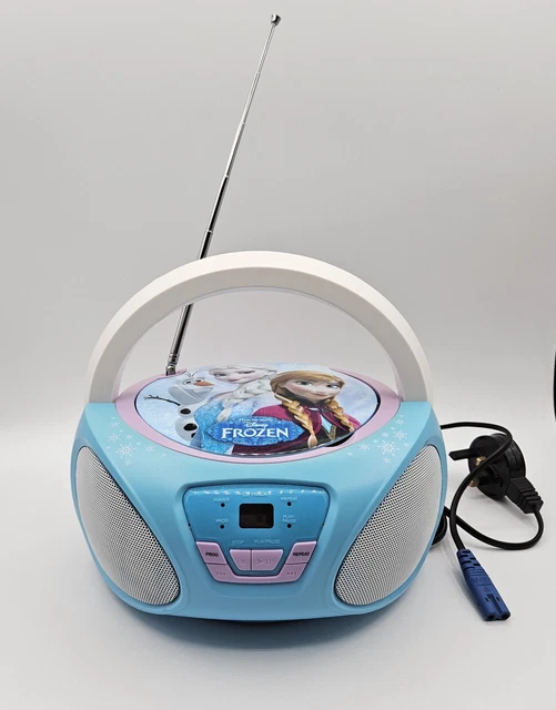 DISNEY FROZEN BOOMBOX CD Player With Radio Portable Tested And Working ...