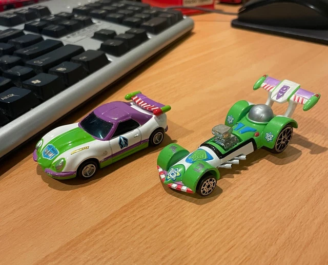 TOY STORY BUZZ Lightyear Cars Disney Tomy Tomica & Wild Racers Dragster ...