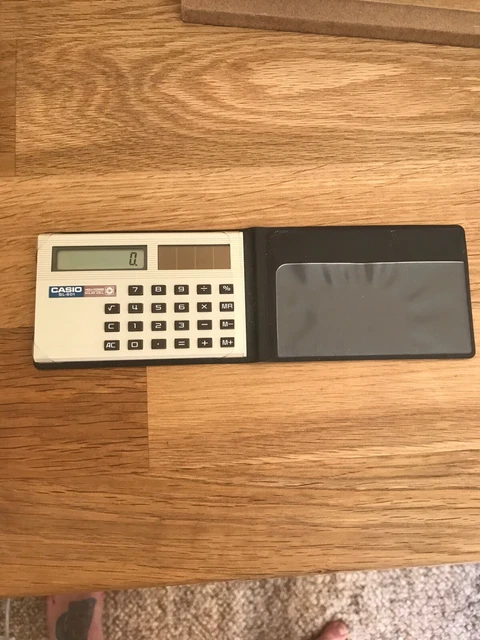 CASIO SL-601 CALCOLATORE di schede cella solare ad alta potenza vintage ...