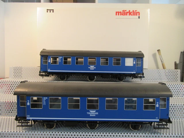 MÄRKLIN SPUR 1 5409 Personenwagen Set 2-teilig Umbauwagen Tegernsee ...