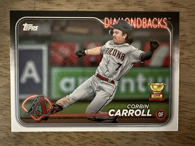 CORBIN CARROLL ROOKIE Cup 2024 Topps Series 1 Base #156 Arizona ...