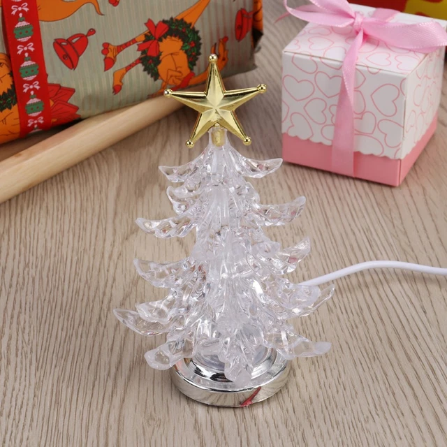 4 COUNT TABLE Top Christmas Tree Night Light Lamp for Decoration £20.99 ...
