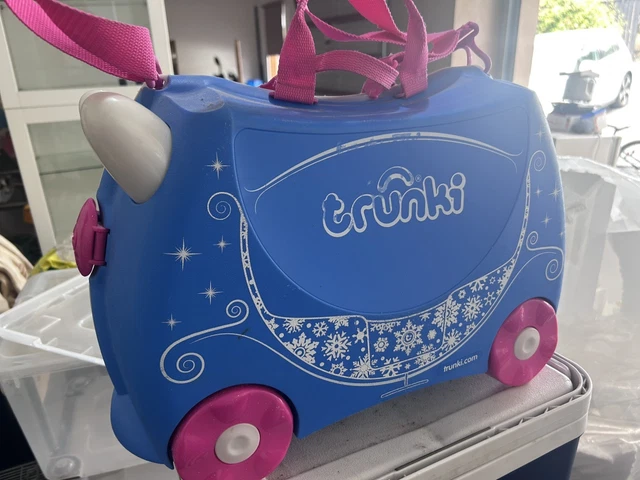 TRUNKI RIDE-ON SUITCASE Cabin Luggage Travel Holiday Kid Girls $26.57 ...