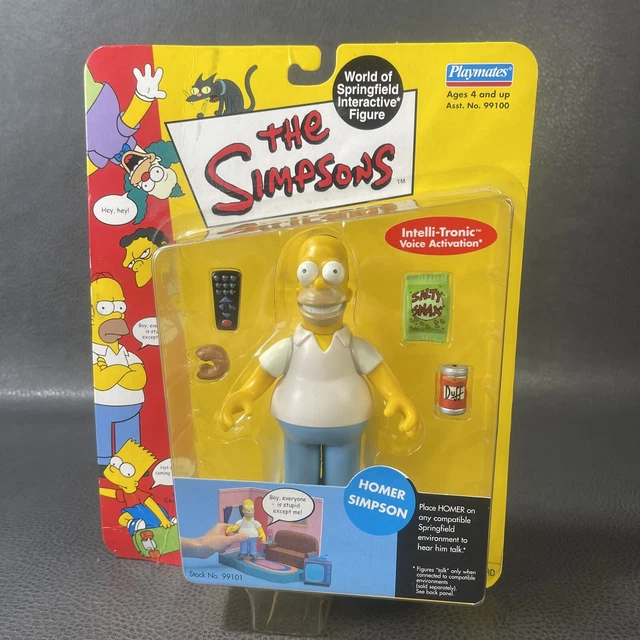 HOMER SIMPSON SIMPSONS World Of Springfield Figure Series 1 2000 ...