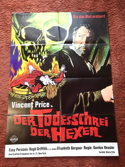 DER TODESSCHREI DER Hexen Kinoplakat Poster A1, Vincent Price EUR 24,90 ...