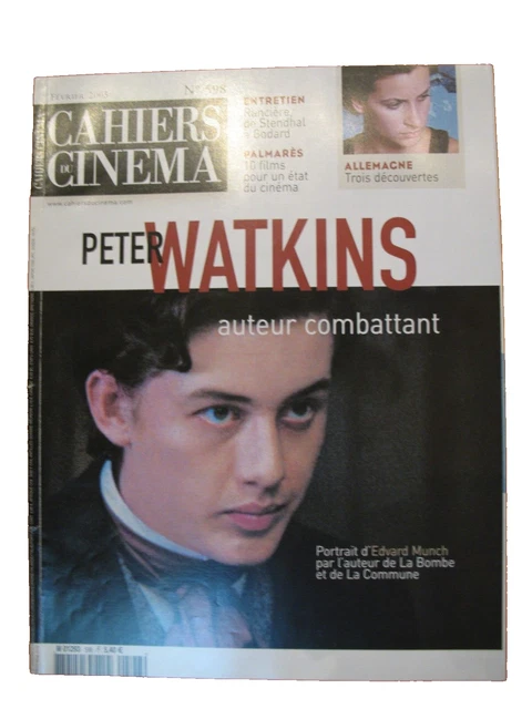 CAHIERS DU CINÉMA N° 598 du 02/2005- Peter Watkins. Portrait d Edvard Munch EUR 7,99 - PicClick FR