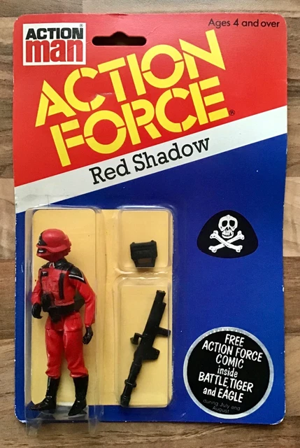 ACTION MAN ACTION FORCE RED SHADOWS ENEMY RED VULTURE / SHADOW Carded ...