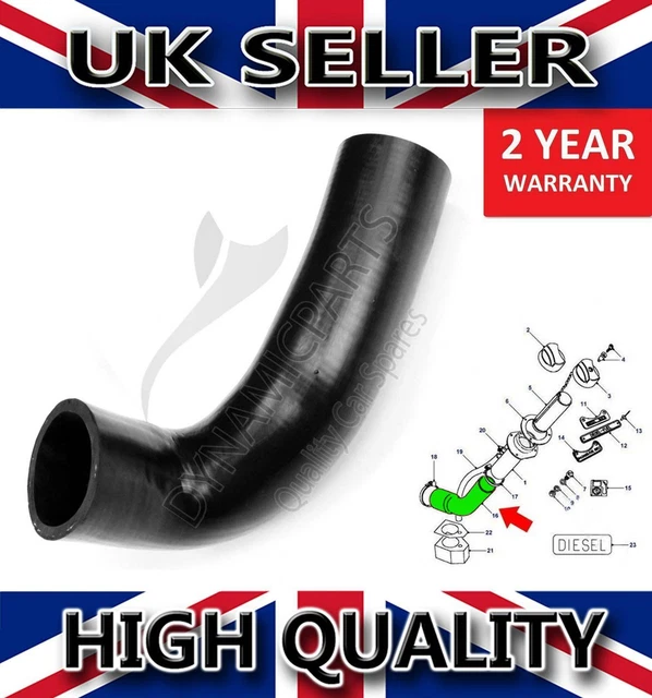 FOR LAND ROVER Defender 90 1984-1998 Fuel Tank Filler Hose Pipe Ntc2338 ...