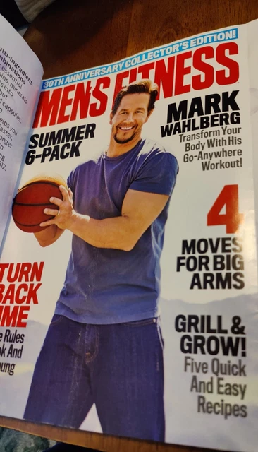 MEN'S FITNESS MAGAZINE July/August 2017. Marky Mark Wahlberg. Chris ...