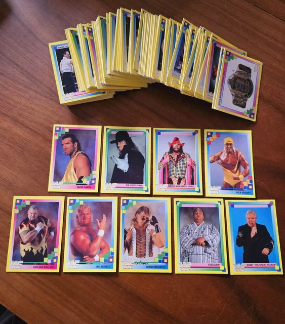 RARE FULL SET WWF 1993 Merlin German Cards Wrestling WWE Hulk Hogan ...