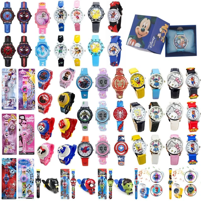 KIDS BOYS GIRLS Anime Cartoon Character Analogue / LED Digital Watch ...
