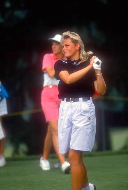LISELOTTE NEUMANN IN action in the U.S. Women's Open Golf - Golf 1988 ...