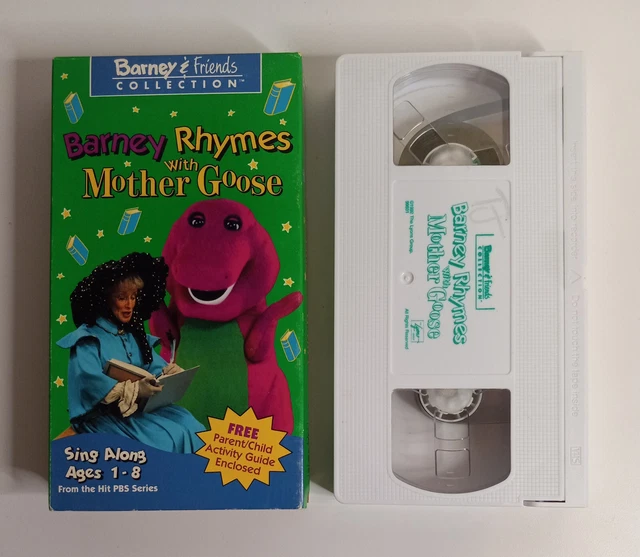 BARNEY - BARNEY Rhymes With Mother Goose (VHS, 1993) $12.49 - PicClick CA