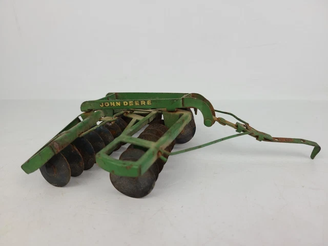 VINTAGE JOHN DEERE Drag Disc Farm Implements Model Toy ERTL ESKA (1950 ...