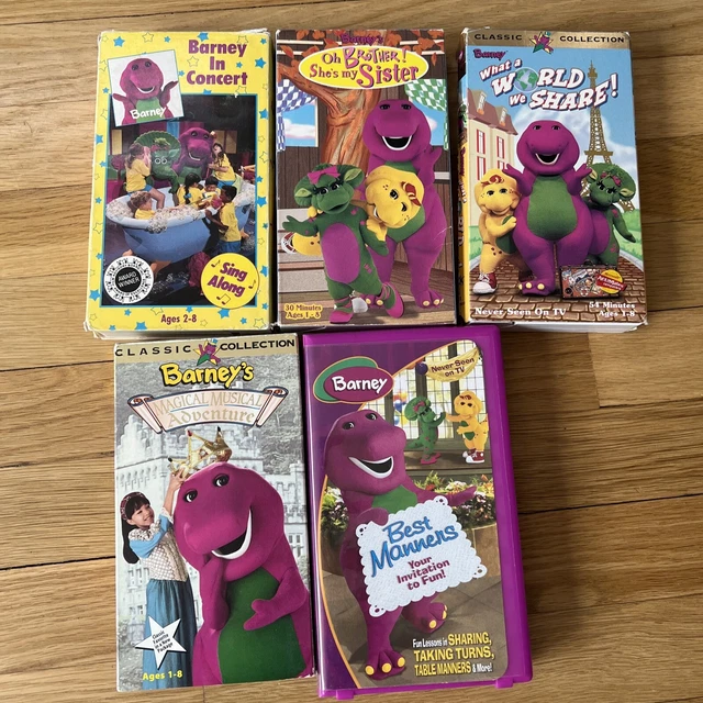 LOT VINTAGE BARNEY VHS Tapes 5 EUR 12,90 - PicClick FR