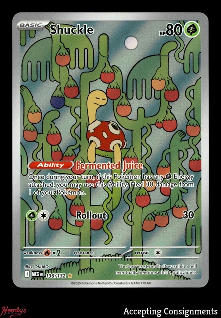 2025 POKEMON TCG Mega Evolution #136 Shuckle Illustration Rare FULL ART $8.27 - PicClick CA