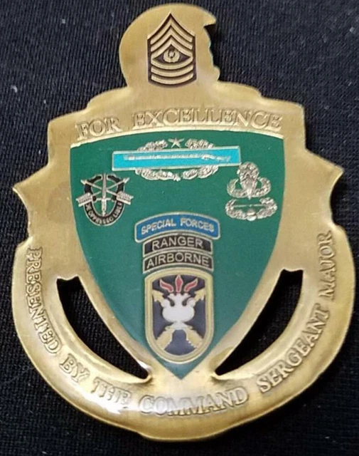 US ARMY JOHN F Kennedy Special Warfare School and Center USAJFKSWCS CSM ...