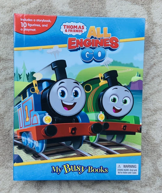 THOMAS & FRIENDS All Engnes Go My Busy Books + 10 Figurines + A PlayMat ...
