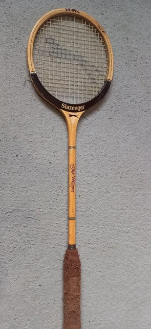 VINTAGE SLAZENGER THE Whippet Squash Racket 1970s Wooden retro sports ...