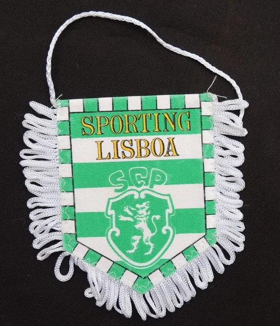 FANION VINTAGE 1980'S SPORTING LISBOA LISBONNE Football Soccer Pennant ...