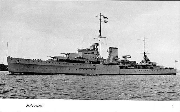 BRITISH ROYAL NAVY Battleship HMS Neptune SHIPPING NAVAL OLD PHOTO £4. ...