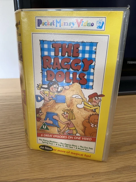 THE RAGGY DOLLS VHS Video Cassette Tape 6 Episodes Pocket Money Video ...