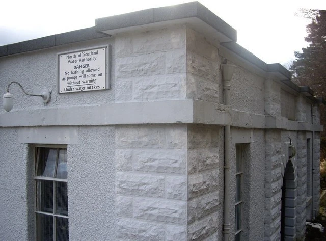 PHOTO 6X4 WATER intake station Bridge of Canny By River Dee. c2009 £1. ...