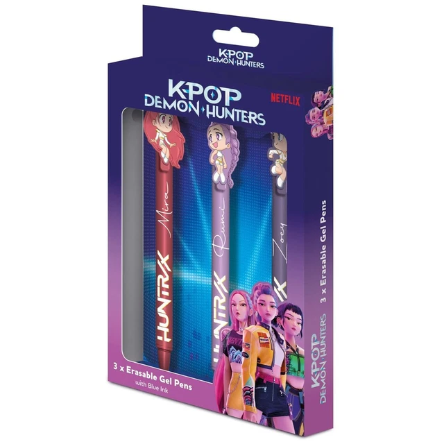 PREORDER K-POP DEMON Hunters Chibi Erasable Pens 3 Pack 21 Jan 2026 NEW ...