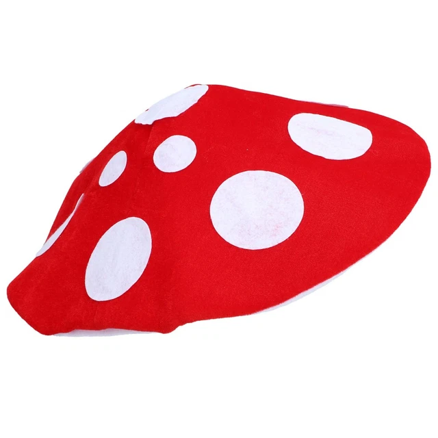 KIDS MUSHROOM COSTUME Hat Cottagecore Cosplay Big Cartoon Cap Halloween ...