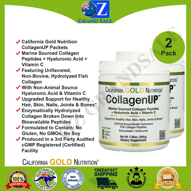 COLLAGEN UP MARINE Collagen Hyaluronic Acid Vitamin C Unflavored 206g x 2 Packs $78.72 - PicClick AU