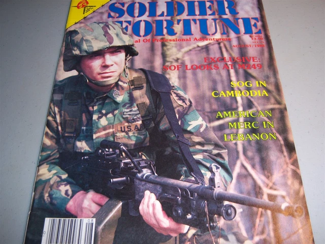 SOF SOLDIER OF Fortune Magazine August 1984 Volume 9 Number 8 £10.98 ...