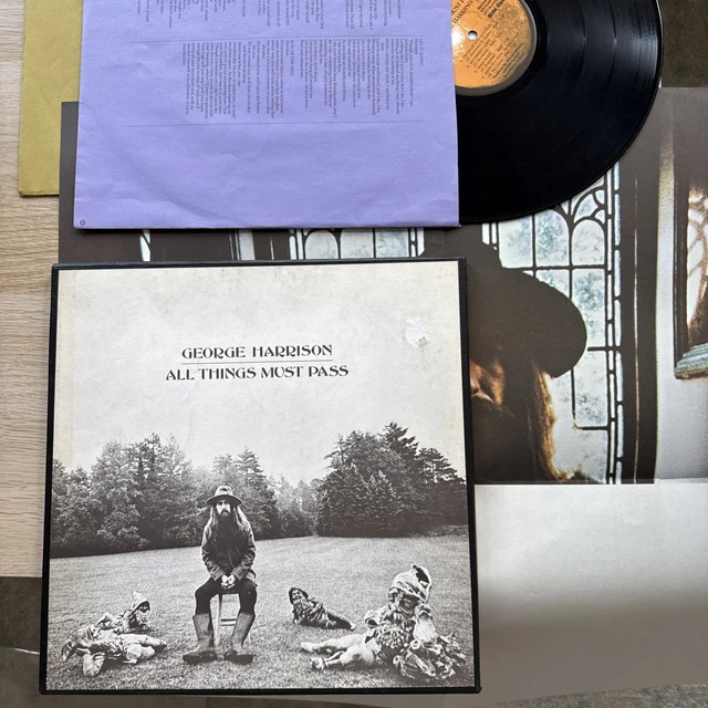 GEORGE HARRISON ALL Things Must Pass 🍏 3XLP boxset Complete W/Original ...