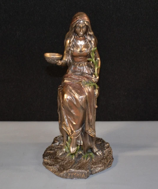 10& PYTHIA THE High Priestess of The Temple of Apollo at Delphi Bronze ...