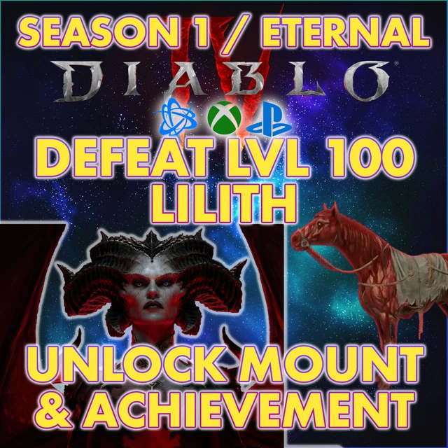 DIABLO 4 ECHO Of Lilith Uber Lilith Kill For Mount & Loot Carry Boss D4 ...
