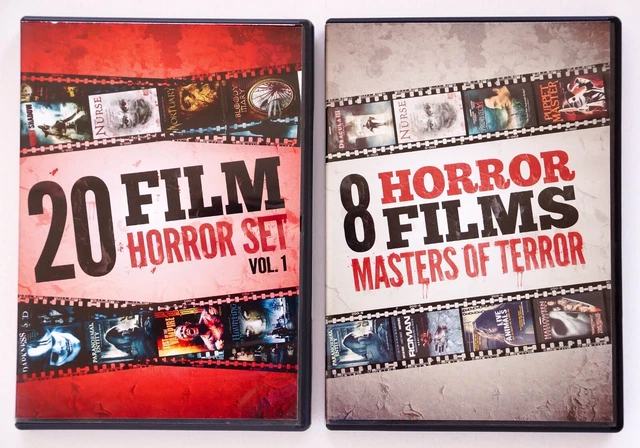 20 FILM HORROR Set Vol. 1 & 8 Horror Films:Masters of Terror DVD Box ...
