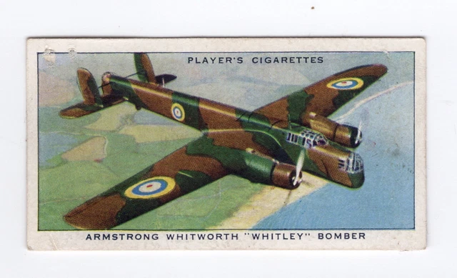 Type Card Raf Armstrong Whitworth Whitley Bomber 2 99 Picclick Au