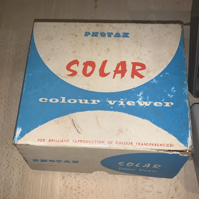 VINTAGE PHOTAX SOLAR Colour Viewer, Boxed, Rare, Retro, Transparencies ...