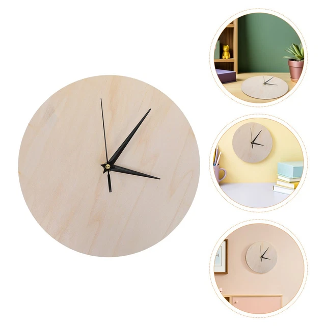 2 PCS CLOCK Faces for Crafts Wall Clocks Wood Making Accessories Blank ...