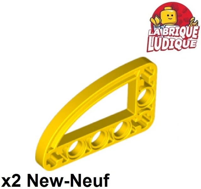 LEGO TECHNIC 2X Modified L Shape Quarter Ellipse Thin 3x5 Yellow/Yellow ...