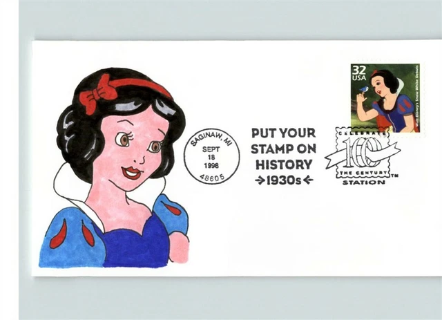 SNOW WHITE HAND Painted Disney's "Walt Disney's Snow White Debuts" # 1 ...