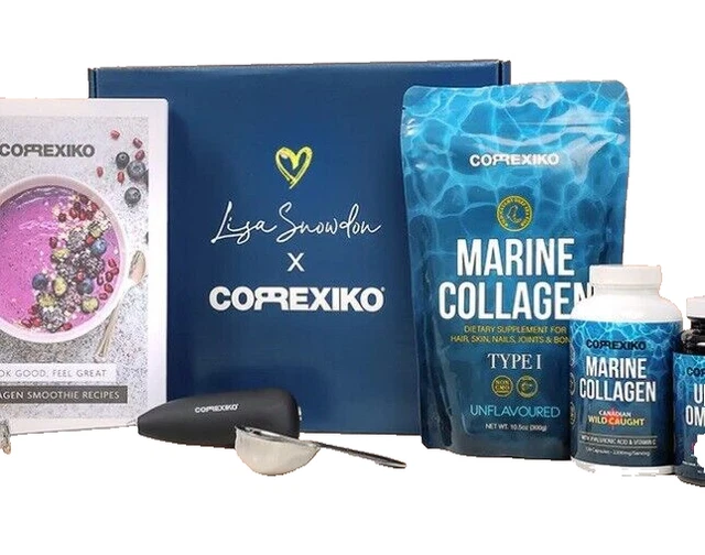 LISA SNOWDON MARINE Collagen Set Skin Glow Box & Omega 3 Anti-Aging ...