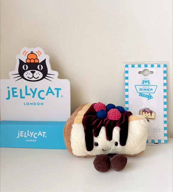 JELLYCAT CREMBER CHEESECAKE Plush Toy With Tag & Dust Bag Cake Dolls ...
