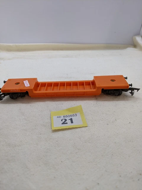 021 HORNBY TRIANG Orange Bogie well wagon R118 £4.99 - PicClick UK