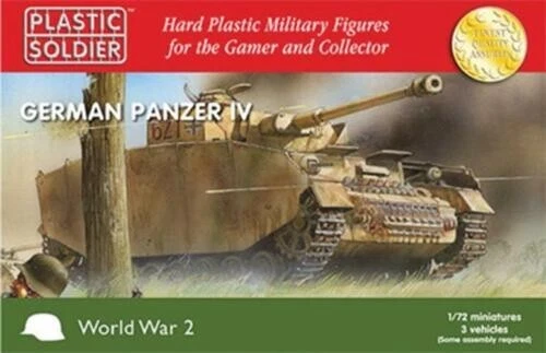 PLASTIC SOLDIER COMPANY 1:72 WWII 3 x GERMAN PANZER IV Scale PSC ...