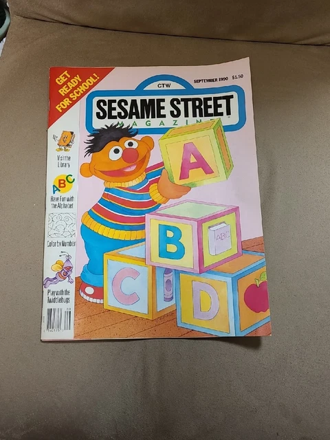 VINTAGE SESAME STREET Magazine Get Ready For School £4.10 - PicClick UK
