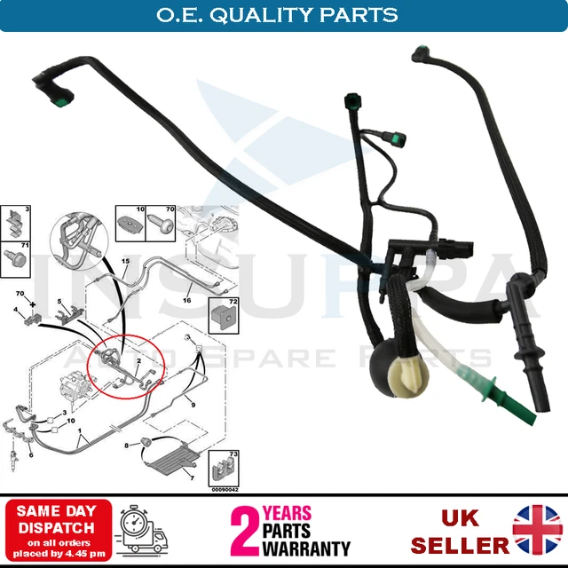 DURITE CARBURANT HARNAIS Et Base Pompe Pour Citroen C2 C3 Xsara 1.4 HDI ...